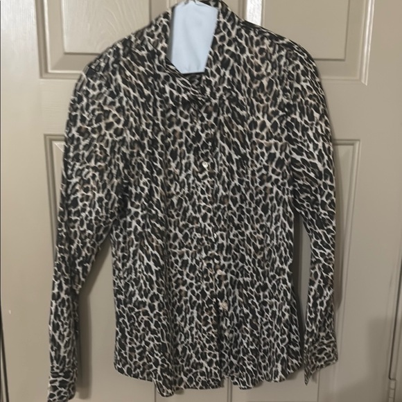 J. Crew | Tops | J Crew Black And White Button Down Dress Shirt | Poshmark